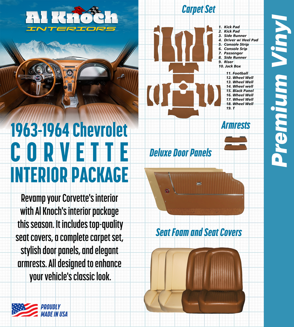 1963-1964 Chevrolet Corvette Vinyl Interior Package